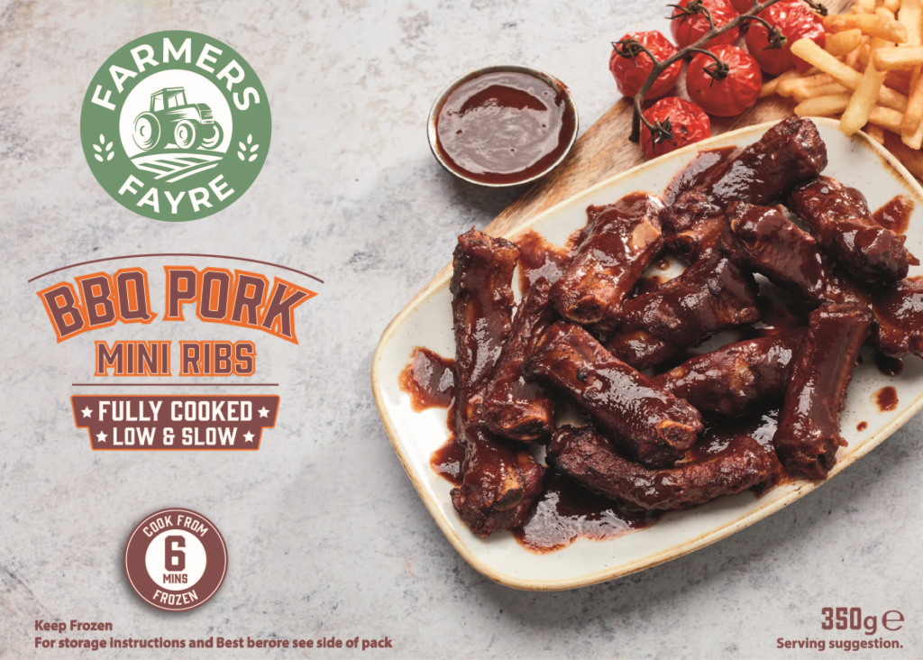 Farmers Fayre BBQ Pork Mini Ribs · Direct Wholesale Foods
