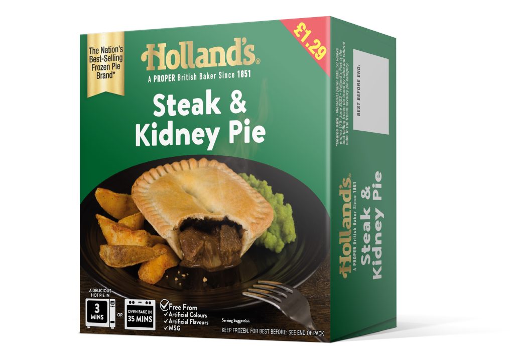 Holland's Steak & Kidney Pie · Direct Wholesale Foods